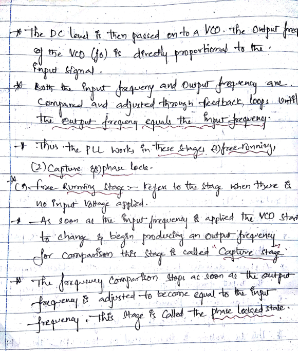 Give a working block diagram of the PLL circuits and explain the ... Give a working block diagram of the PLL circuits and explain the ...