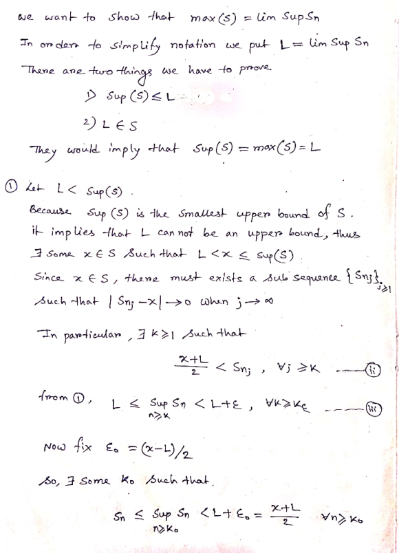 Prove That If A Sequence Is Bounded Then Limsup Sn Is A Real Number Wizedu