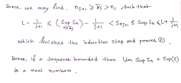 Prove That If A Sequence Is Bounded Then Limsup Sn Is A Real Number Wizedu