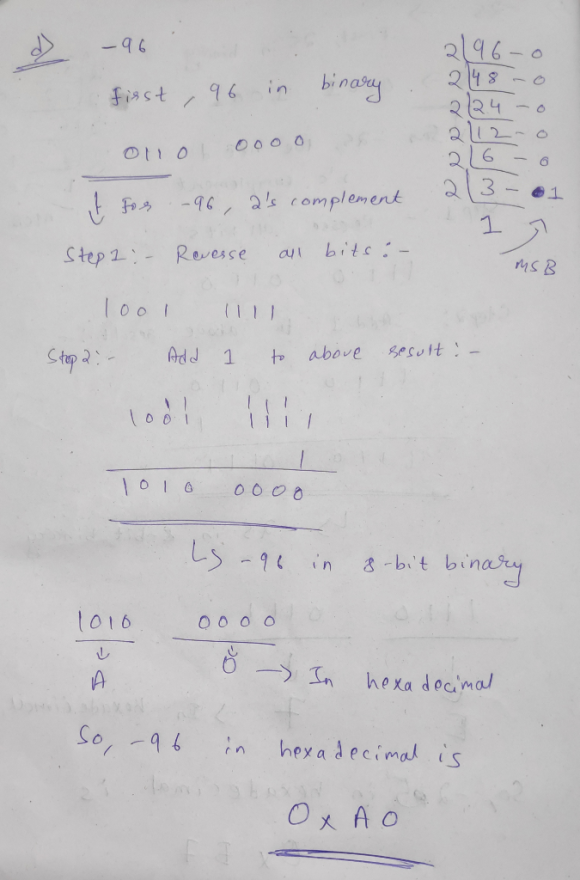 Convert The Following Numbers To 8 Bit Binary And 8 Bit Hexadecimal A 20 B 78 C 25 Wizedu