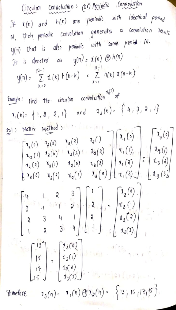 Explain Circular Convolution And Dft Provide An Example Wizedu 9078