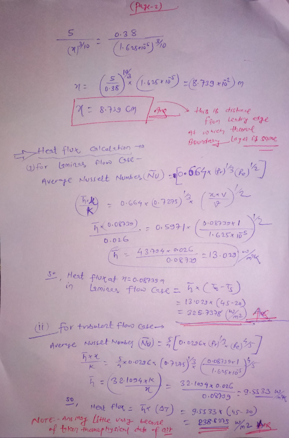 7.11 Consider two cases involving parallel flow of dry air at V = 1 m/s ... 7.11 Consider two cases involving parallel flow of dry air at V = 1 m/s ...