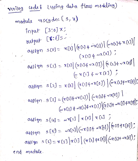 Model A Bcd To 7 Segment Decoder (1111 1000) Create A Top Level Verilog Module Named