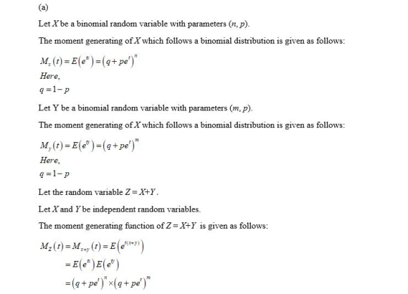 A Let X Be A Binomial Random Variable With Parameters N P Let Y Be A Wizedu