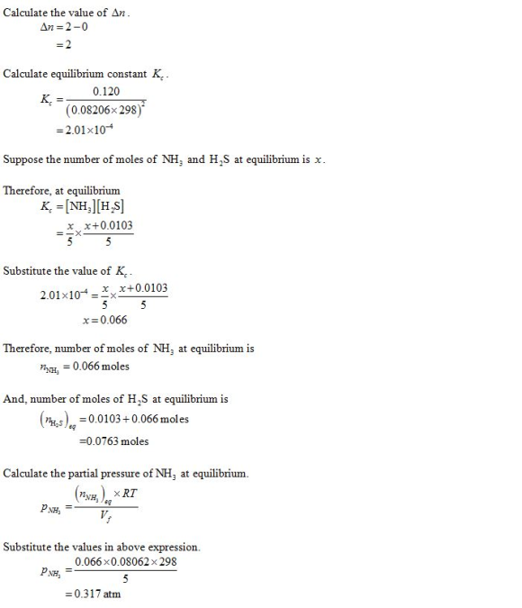 Ammonium Bisulfide Nh4hs Forms Ammonia Nh3 And Hydrogen Sulfide
