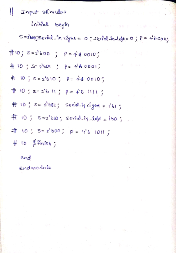 Can Anyone Write A Verilog Code And A Test Bench For A Universal Shift Register With Wizedu