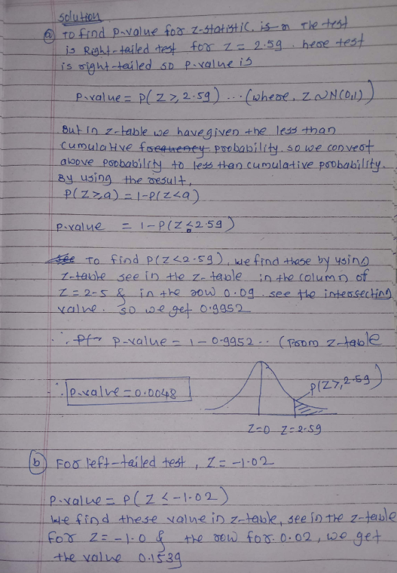 Using Appendix C 1 Or Appendix C 2 Find The P Value For Each Test