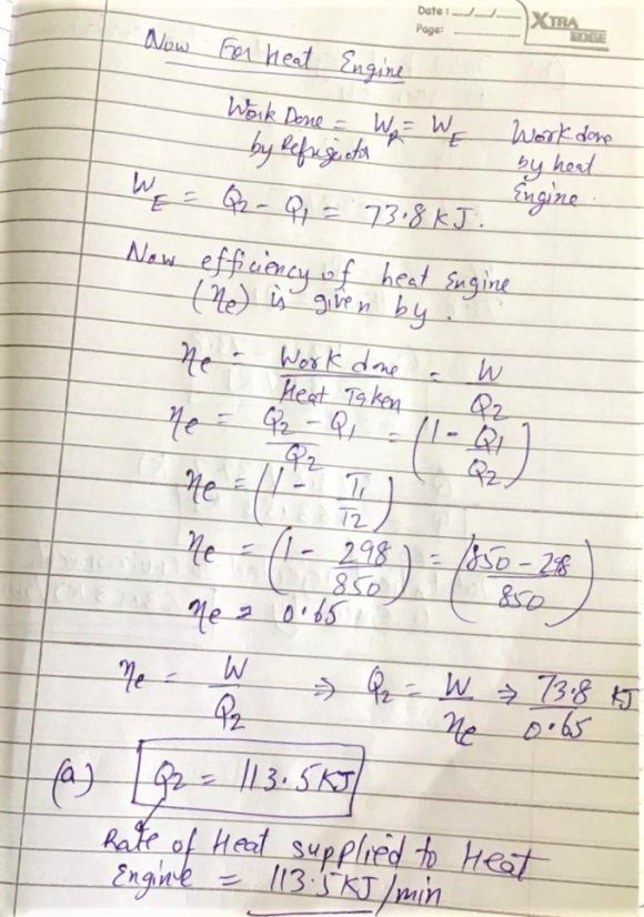 A Carnot heat engine receives heat at 850 K and rejects the waste heat ... A Carnot heat engine receives heat at 850 K and rejects the waste heat ...