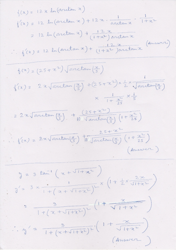 Find the derivative of the function below. - WizEdu Find the derivative of the function below. - WizEdu