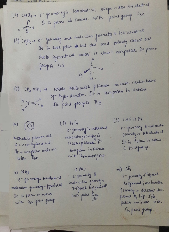 For The Molecules Below Draw The Lewis Structure Determine The