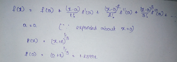 How To Write In Vba A Taylor Series Program For Fx X21⁄3 Expanded About X Wizedu