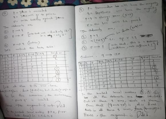 use truth tables to determine whether or not the following arguments ... use truth tables to determine whether or not the following arguments ...
