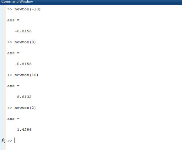 Implement In Matlab The Newton Raphson Method To Find The Roots Of The Following Functions A