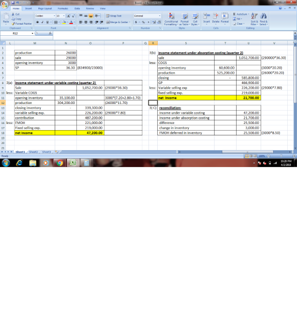 Problem 6-23A Absorption and Variable Costing; Production Constant ... Problem 6-23A Absorption and Variable Costing; Production Constant ...